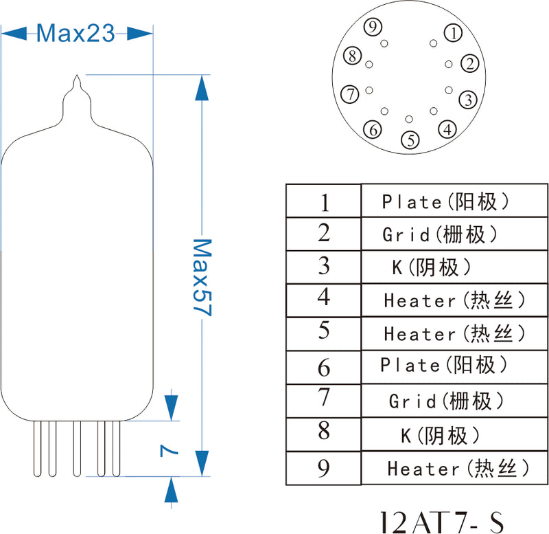 PSVANE ART TII 12AT7-S Vacuum Tube (2 PACK)